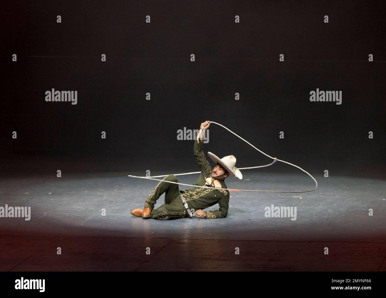 A charro, or Mexican cowboy who practices traditional rodeo skills ...