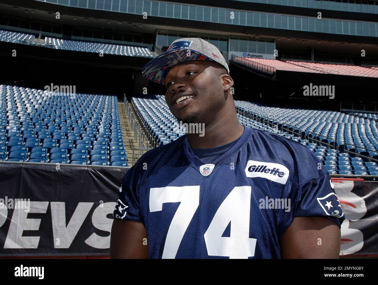 New England Patriots rookie defensive lineman Woodrow Hamilton speaks ...