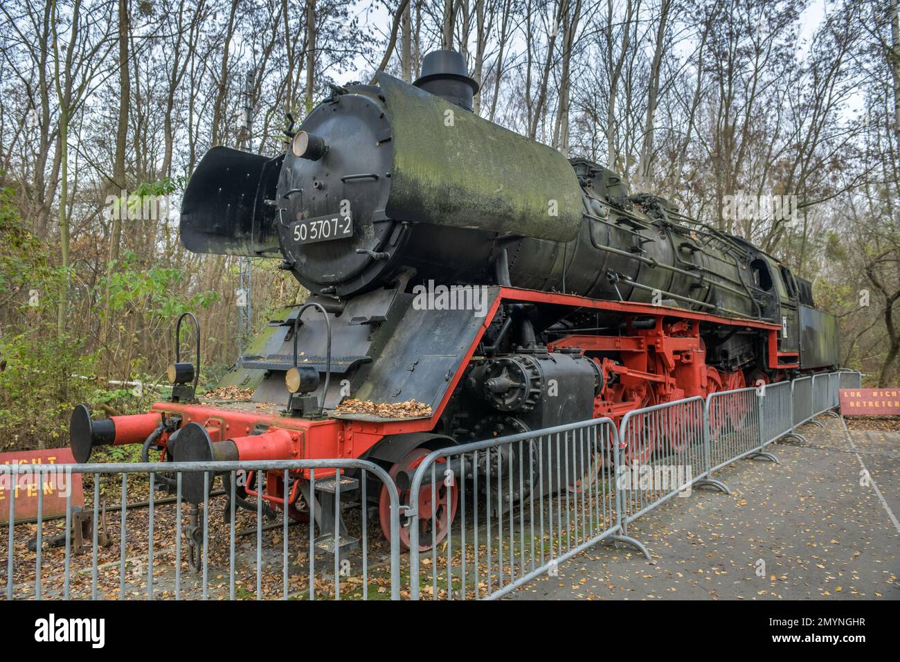 Discarded locomotive class 50, Schöneberger Südgelände nature Park ...