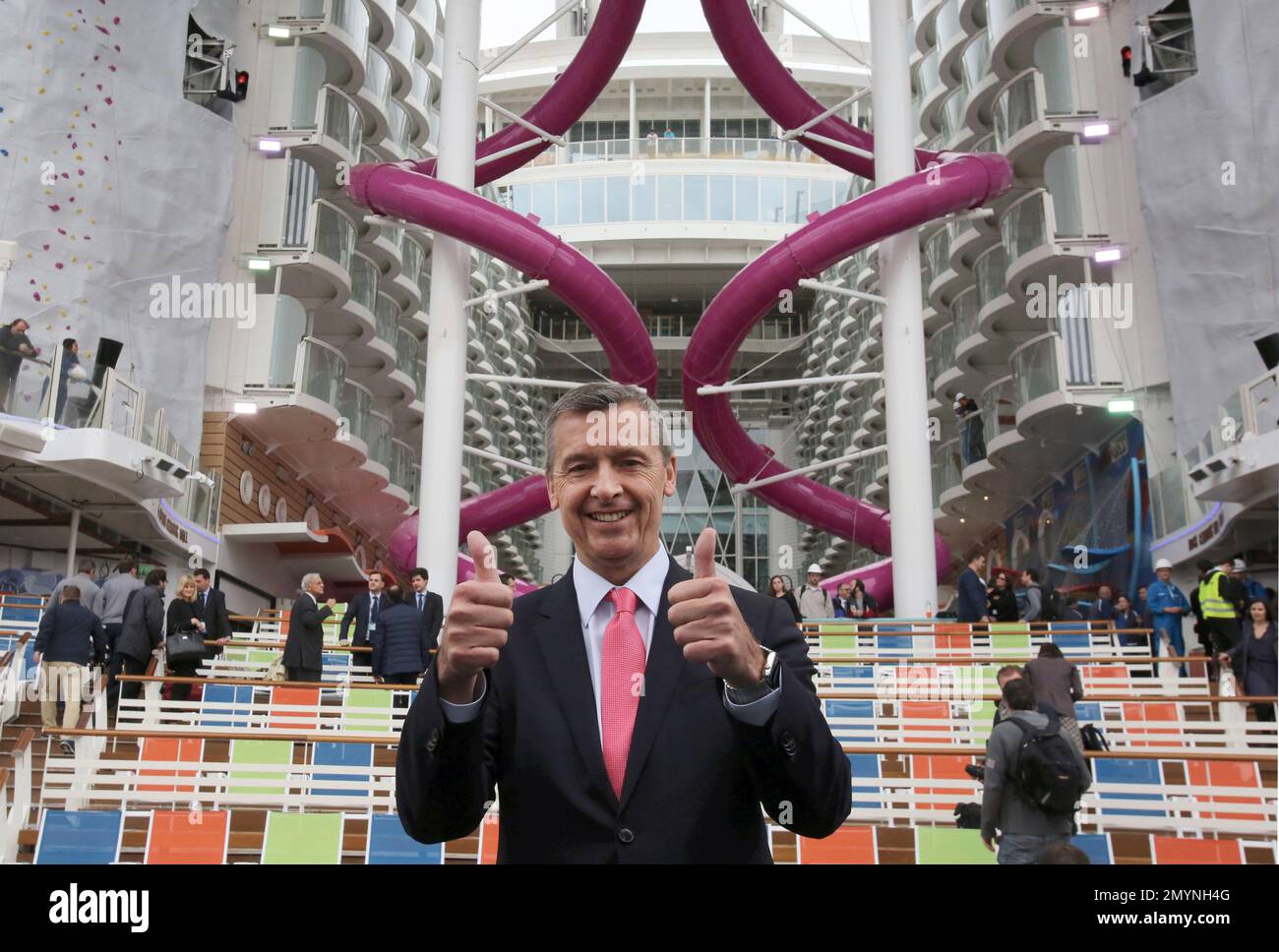 President and CEO Royal Caribbean International, Michael Bayley, gives ...