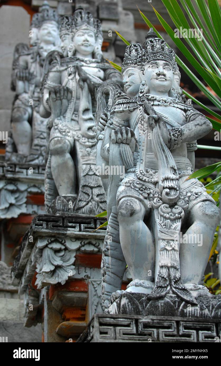 Several historical statues of Hindu deities Hindu god Brahma with four ...