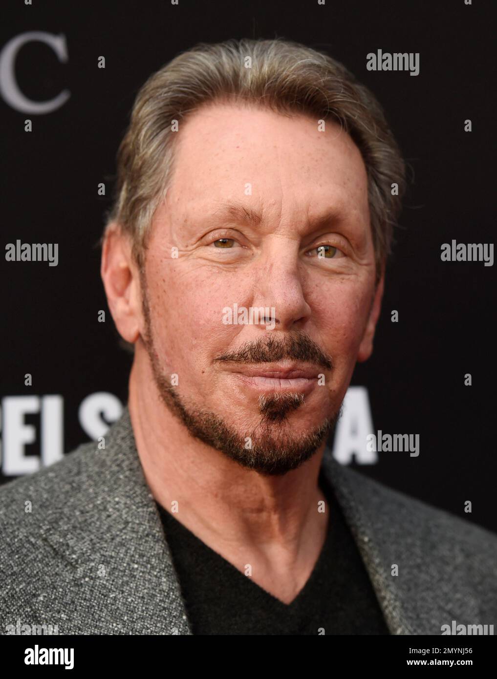 Oracle founder Larry Ellison poses at the Rebels With A Cause Gala at ...