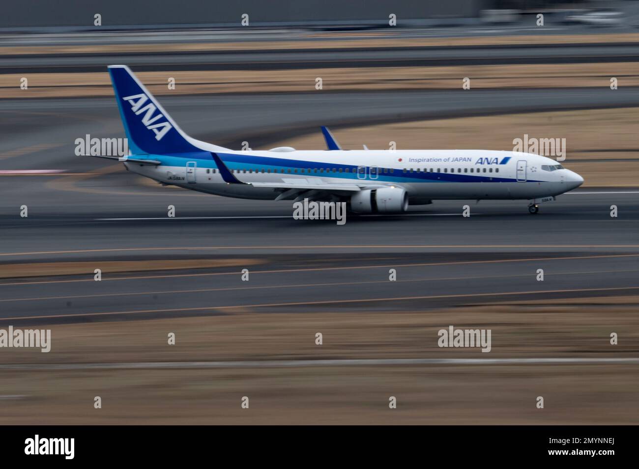 Tokyo, Japan. 2nd Feb, 2023. An ANA Boeing 737-800 jet (JA58AN ...