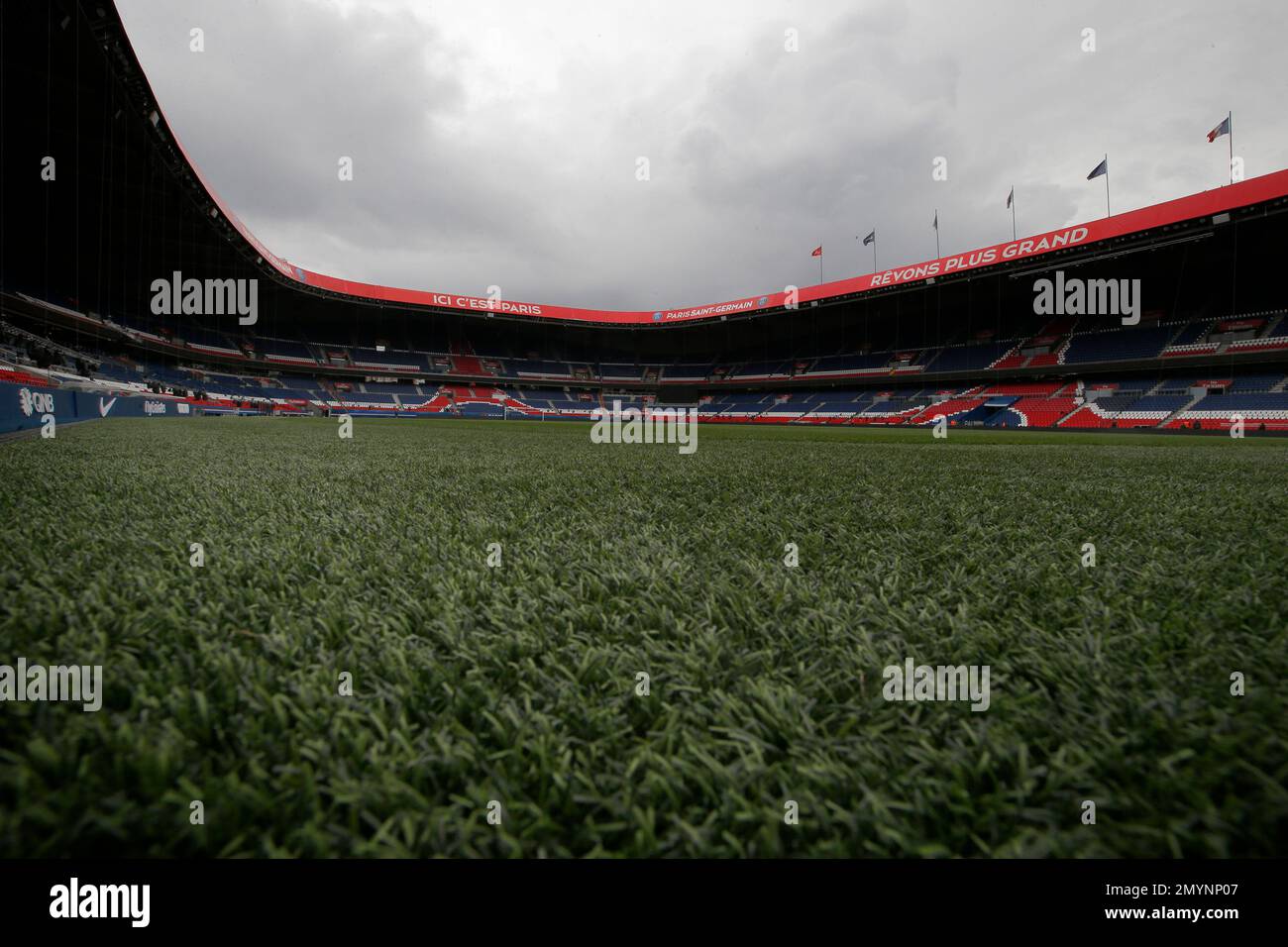 The Parc Des Princes stadium, recently renovated, is pictured in Paris ...