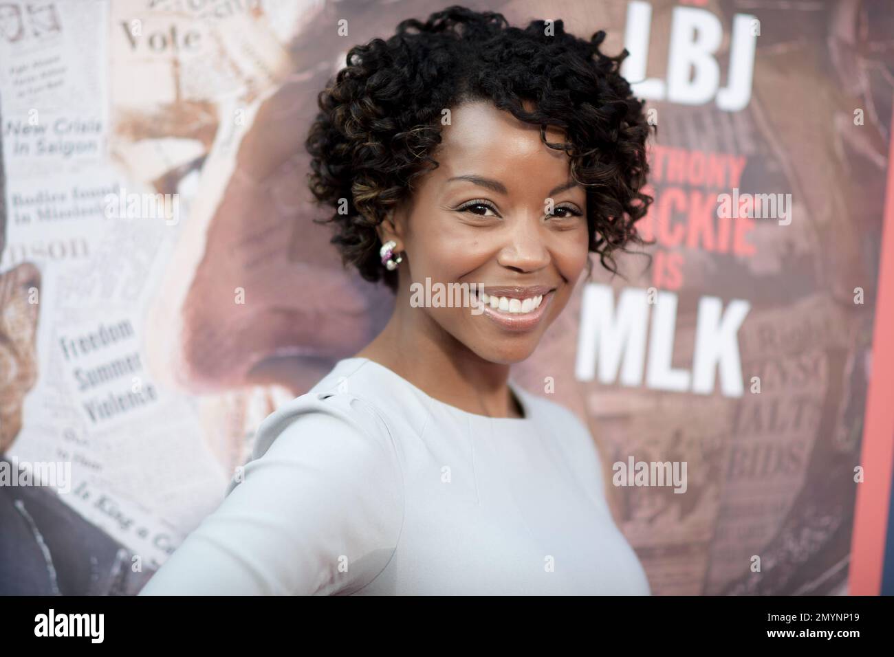 Hilary Ward attends the LA Premiere of "All The Way" held at Paramount ...