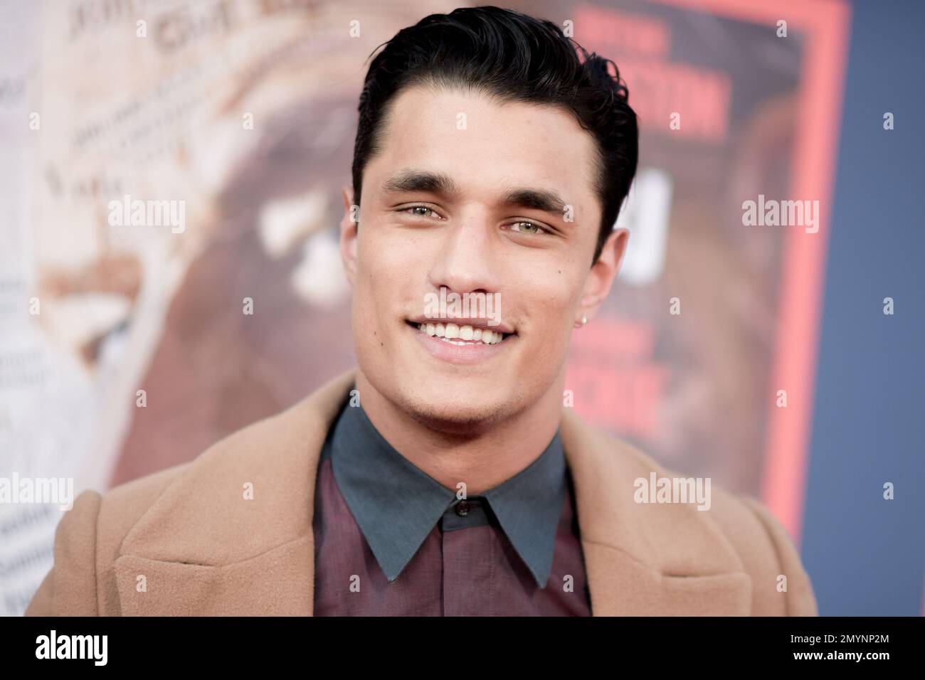 Staz Nair attends the LA Premiere of "All The Way" held at Paramount ...
