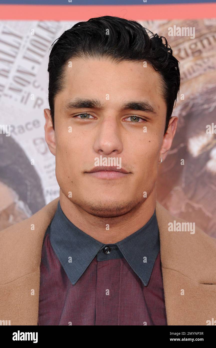 Staz Nair attends the LA Premiere of "All The Way" held at Paramount ...