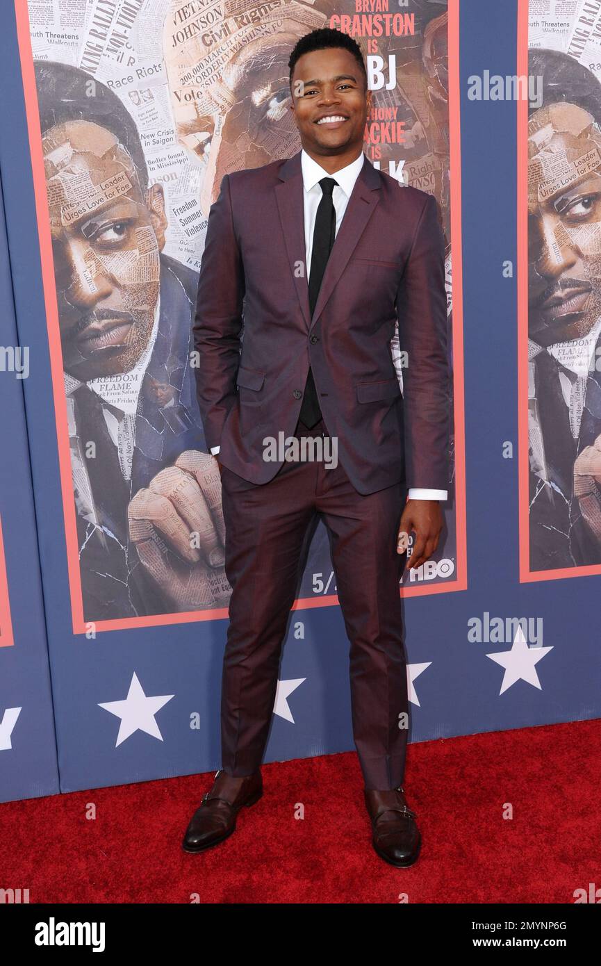 Marque Richardson attends the LA Premiere of "All The Way" held at ...