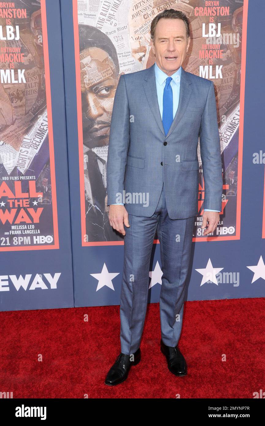 Bryan Cranston attends the LA Premiere of "All The Way" held at ...