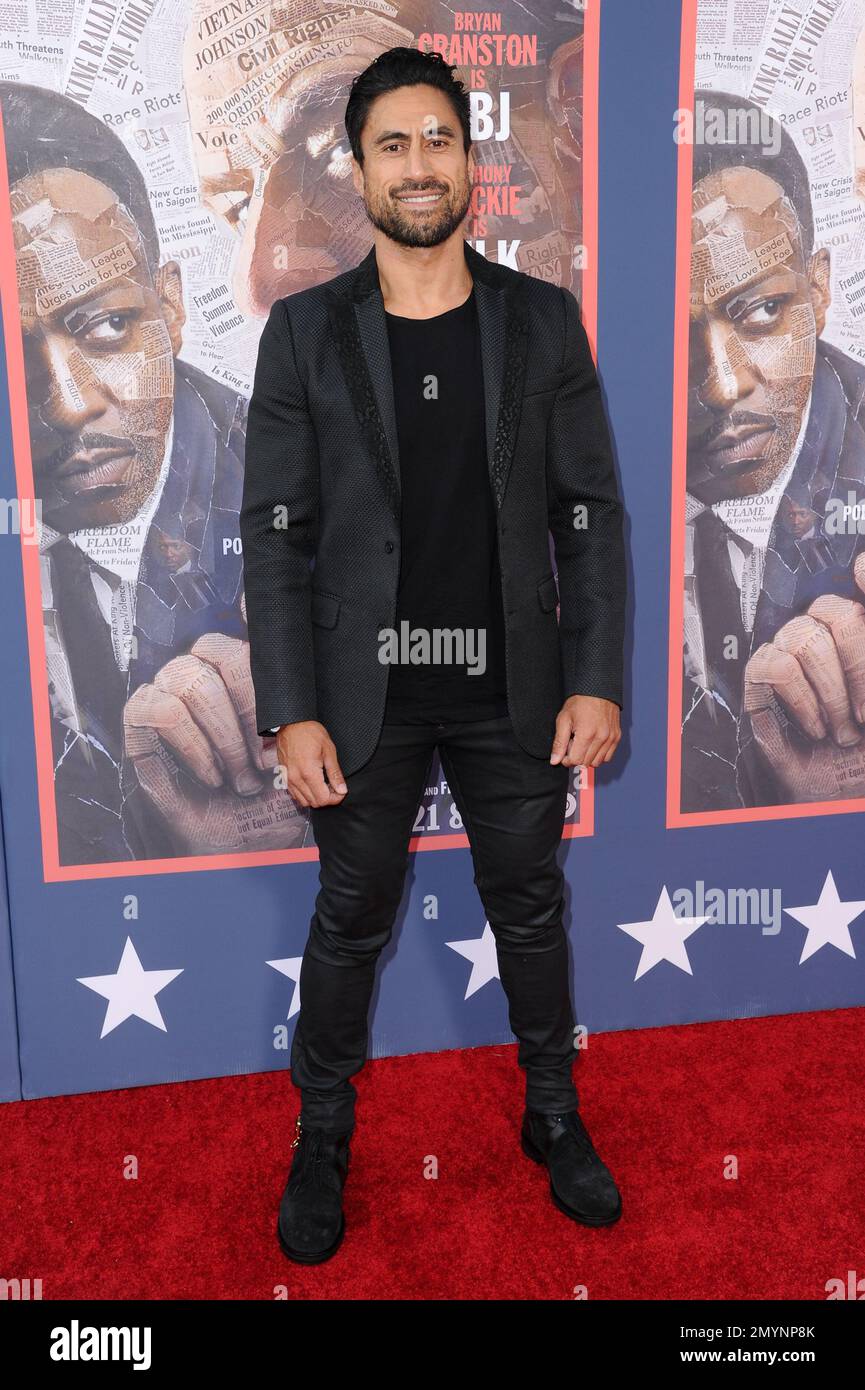 Joe Naufahu attends the LA Premiere of "All The Way" held at Paramount ...