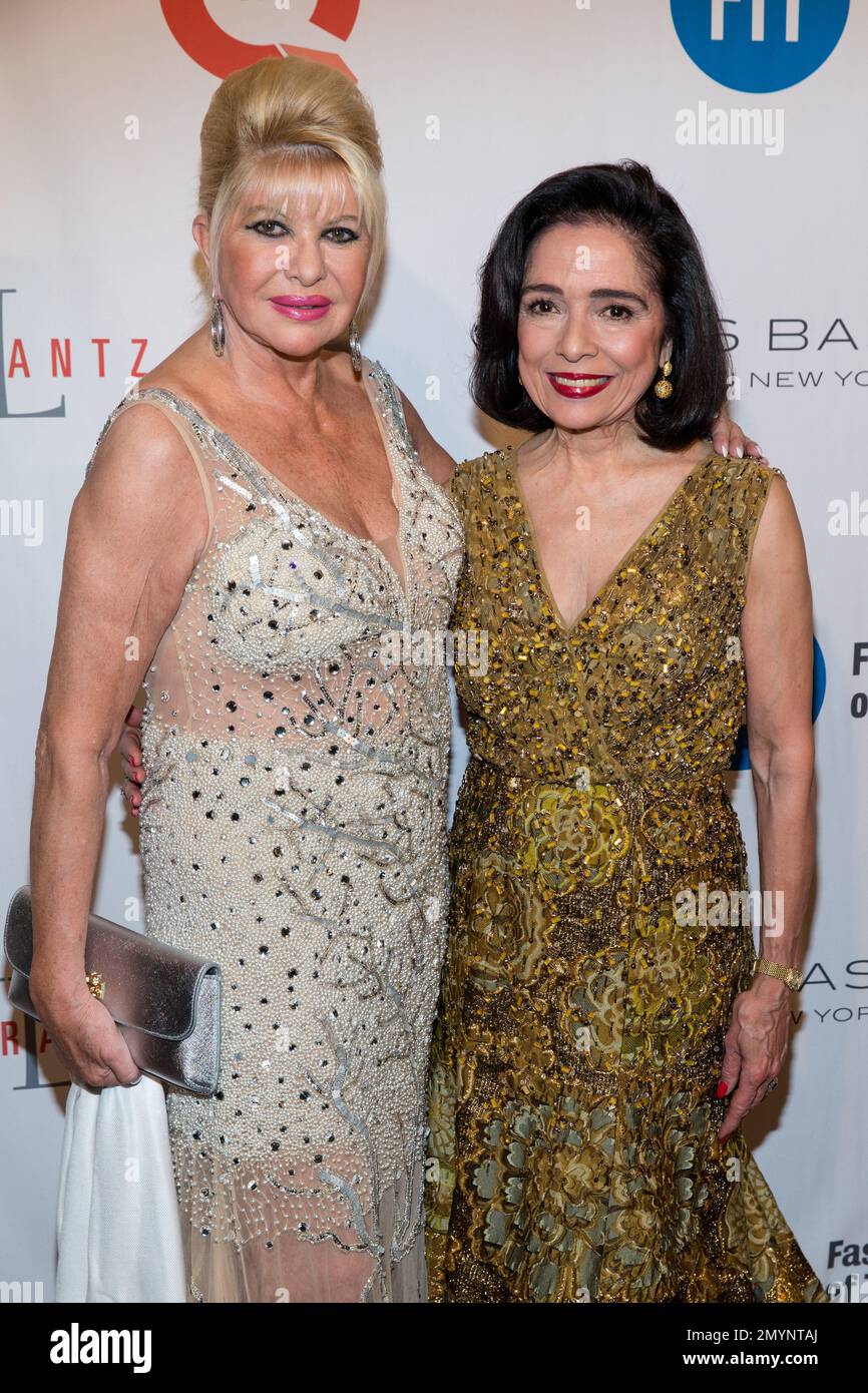 Ivana Trump, left, and Joyce Brown attend the Fashion Institute of ...