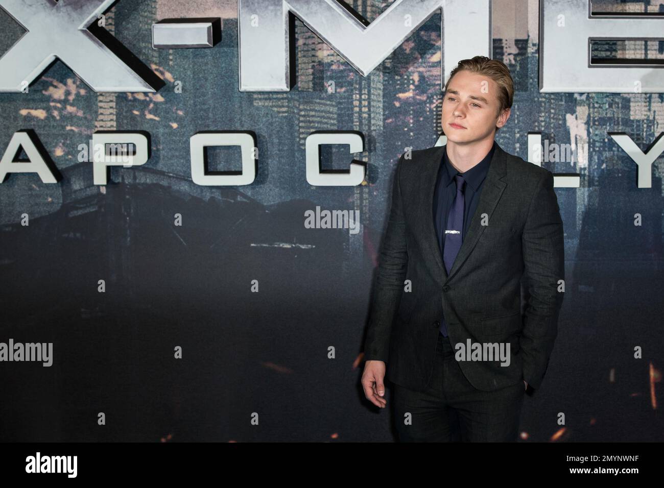 Actor Ben Hardy poses for photographers upon arrival at the screening ...