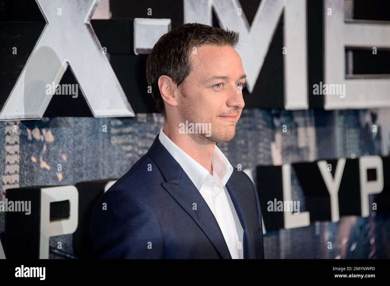 British actor James McAvoy poses for photographers upon arrival at the ...