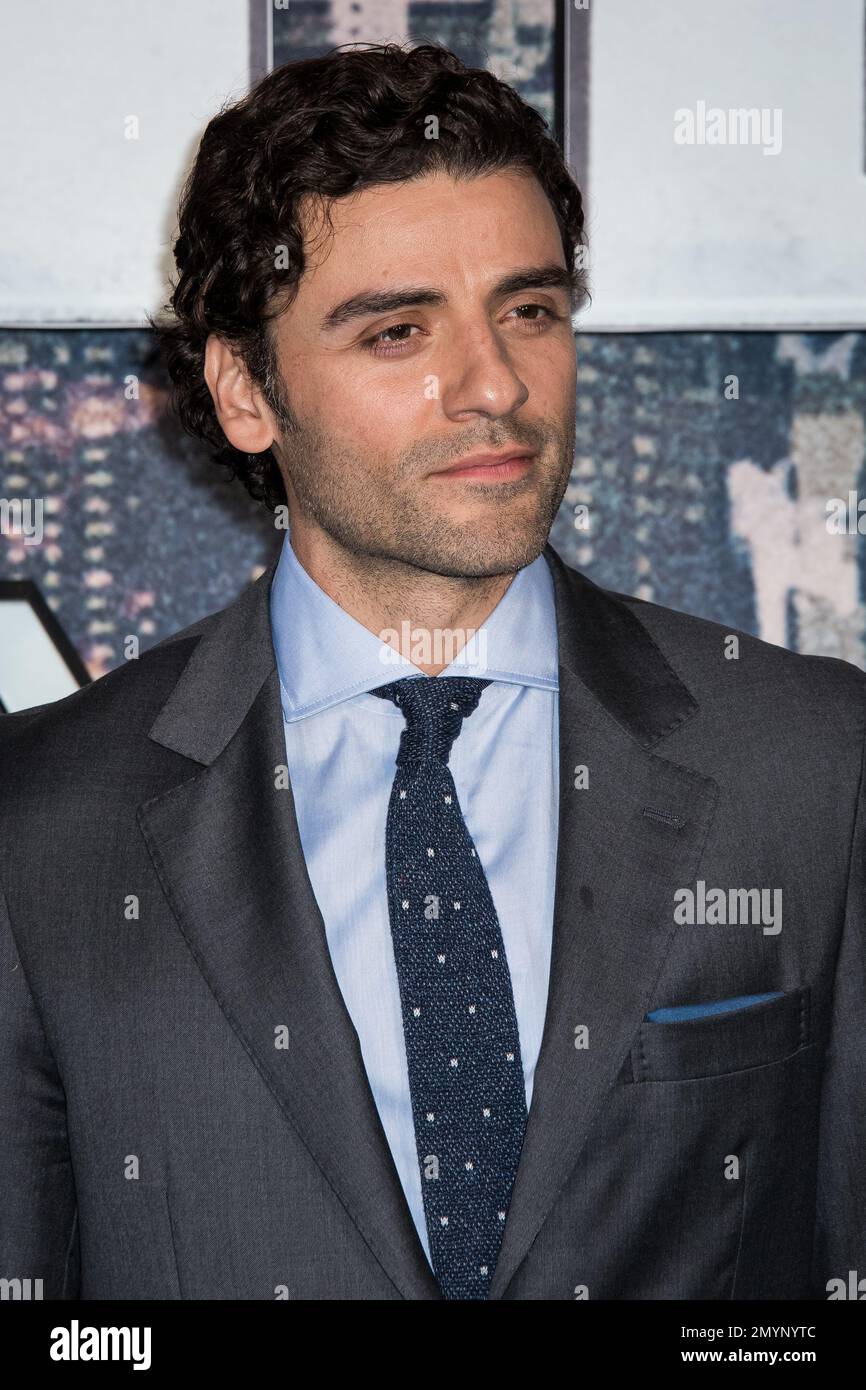 Oscar Isaac poses for photographers upon arrival at the screening of ...