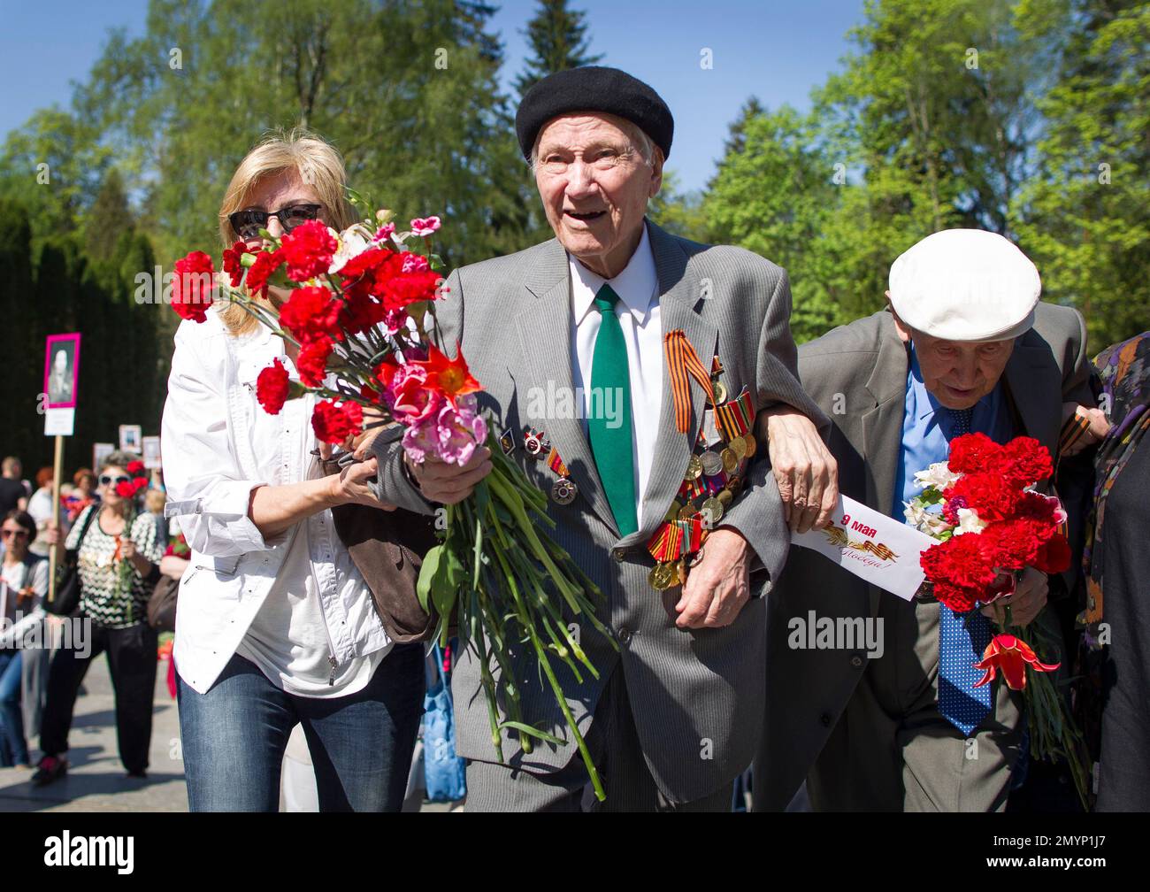 Julius Simonis, an 93 -year-old and Stepas Asanavicius 96 - year-old ...