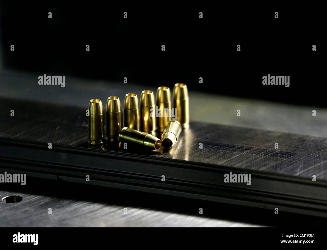 In this picture taken on Wednesday, April 13, 2016, hollow point ...