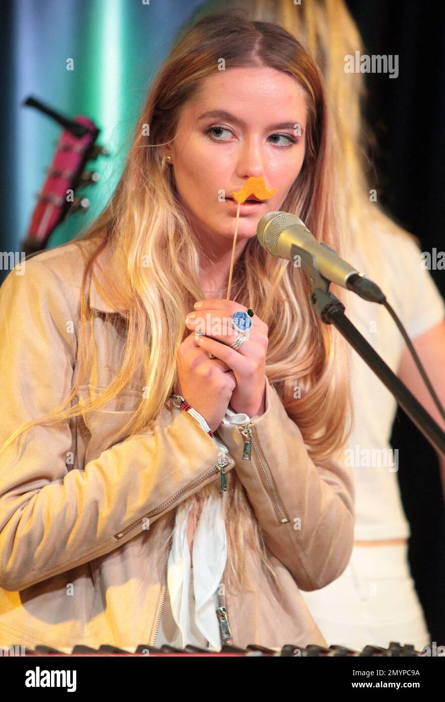 Ruby Carr of the band Bahari visits the Q102 Performance Theater on ...