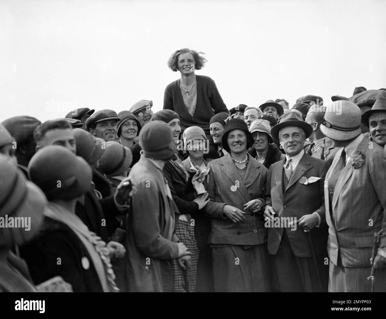 19 year old English girl golfer Diana Fishwick being given a tremendous ...