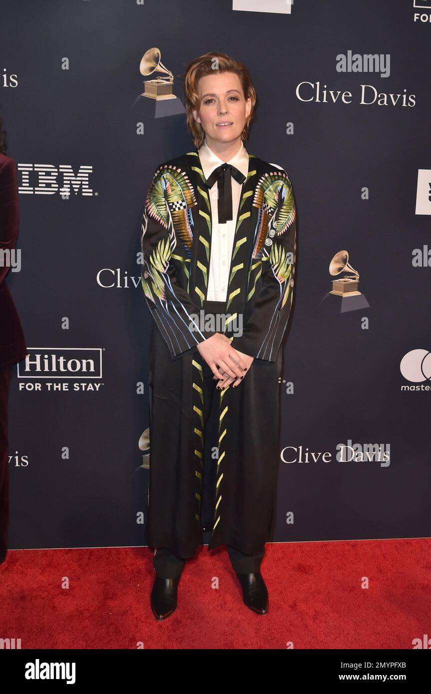 Brandi Carlile arrives at the Pre-Grammy Gala on Saturday, Feb. 4, 2023 ...