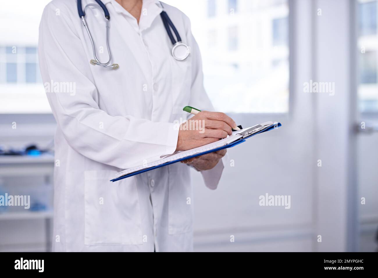 Like science medicine requires observation. an unrecognizable doctor ...