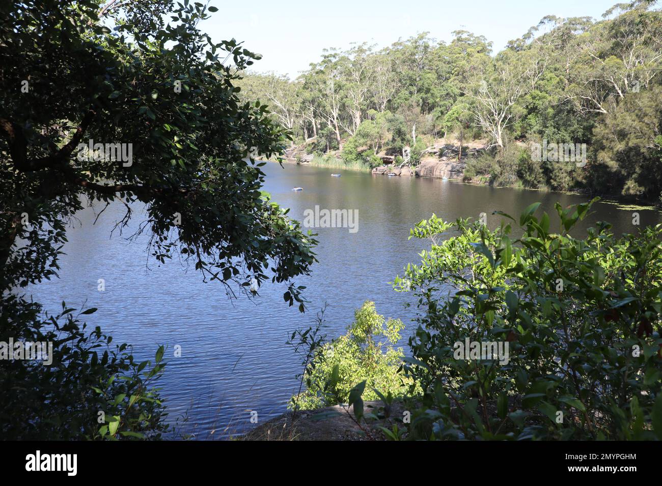 View of Lake Parramatta from the Arrunga Bardo Walk part of the Lake ...