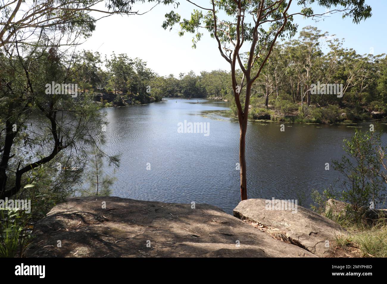 View of Lake Parramatta from the Arrunga Bardo Walk part of the Lake ...