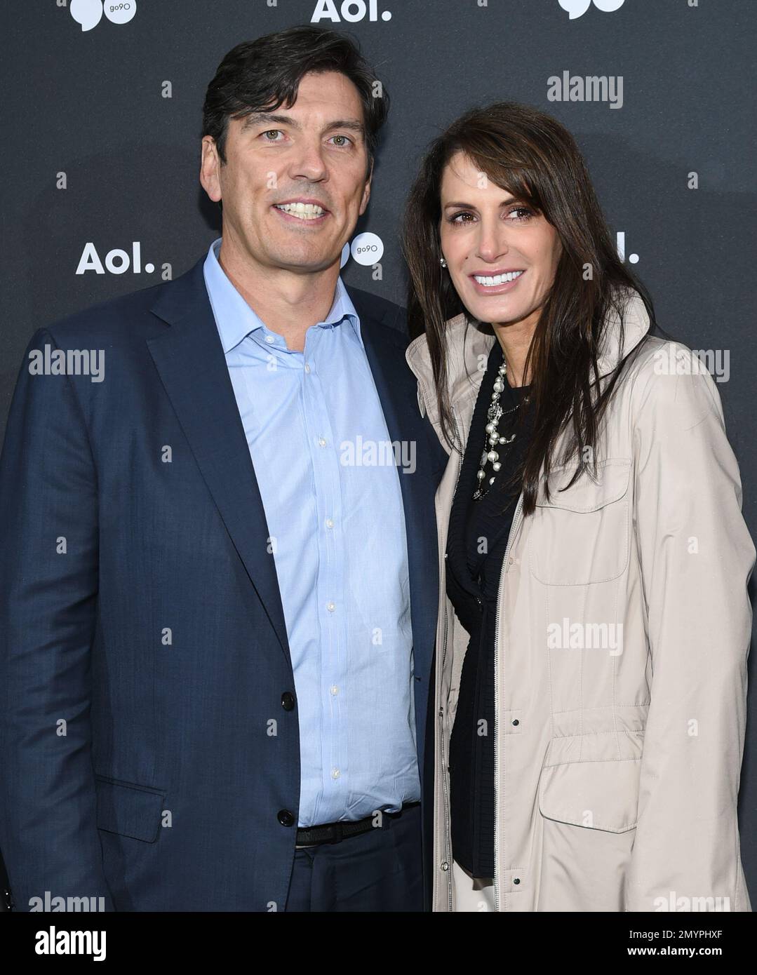 AOL CEO Tim Armstrong and wife Nancy attend the AOL NewFront at the ...