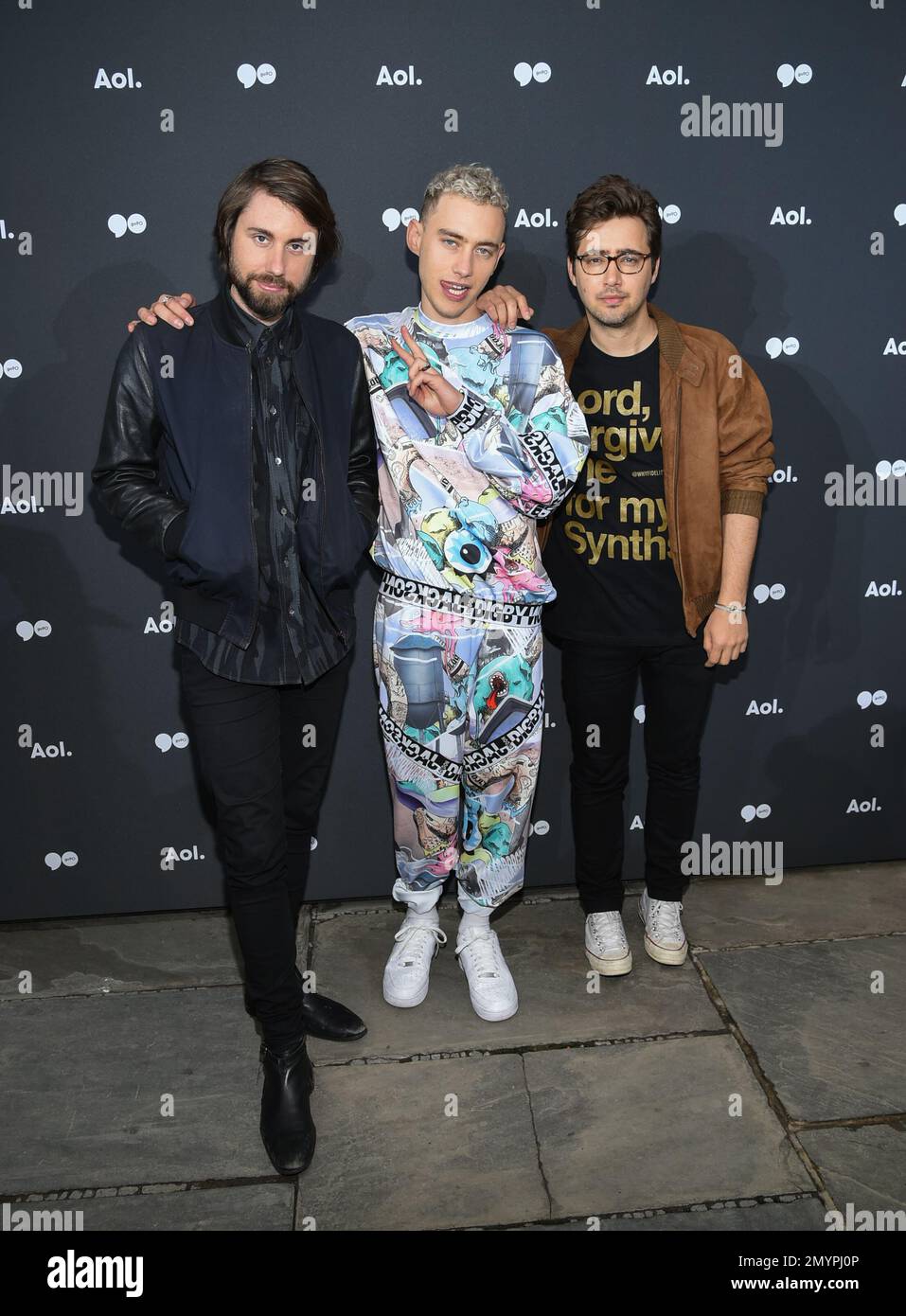 The band "Years & Years", from left, Mikey Goldsworthy, Olly Alexander ...