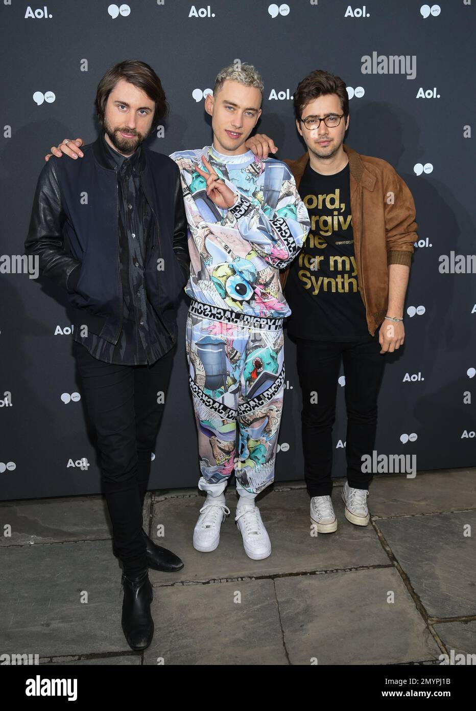 The band "Years & Years", from left, Mikey Goldsworthy, Olly Alexander ...