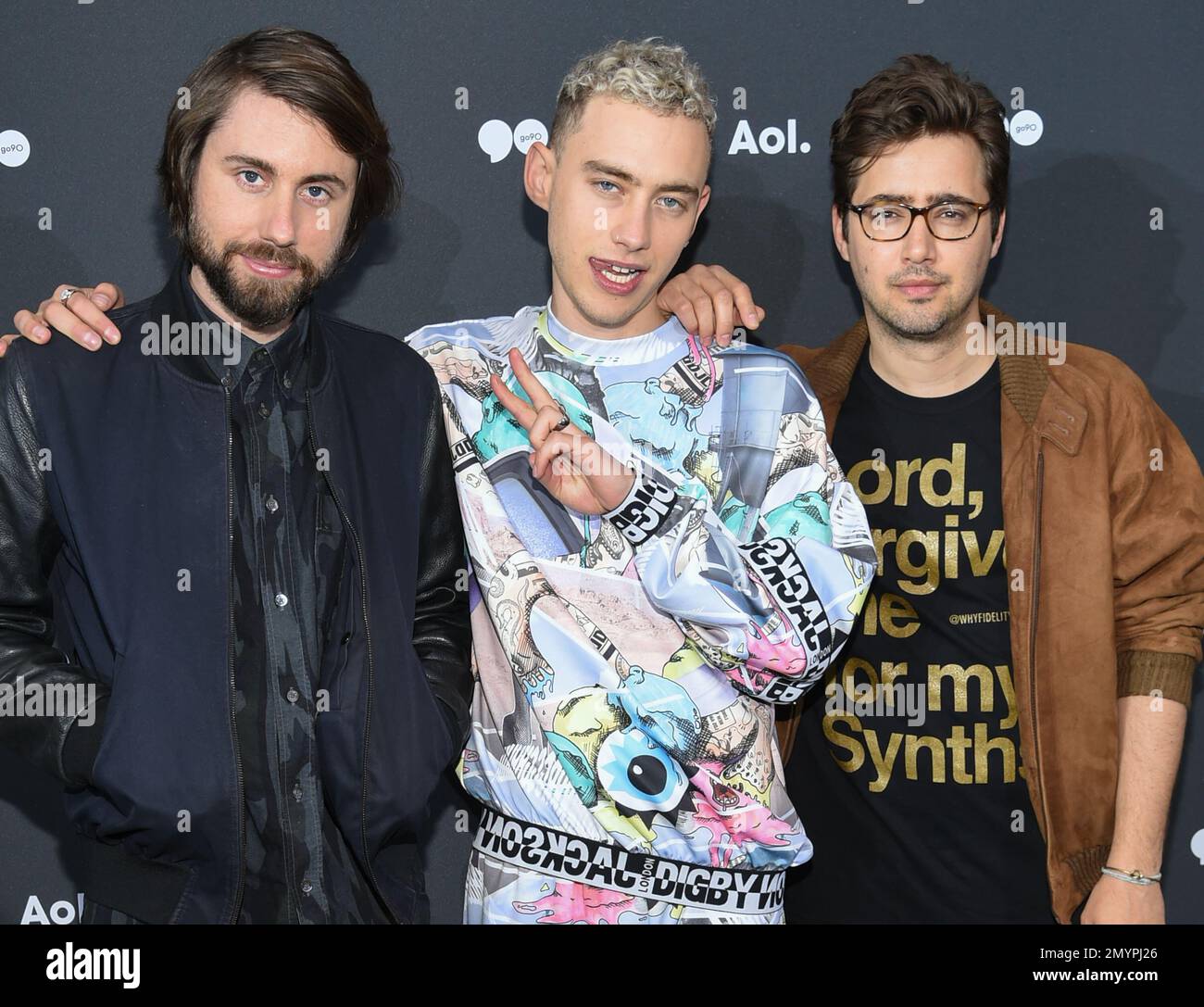 The band "Years & Years", from left, Mikey Goldsworthy, Olly Alexander ...