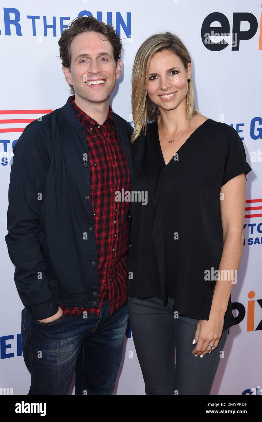 Glenn Howerton and Jill Latiano attend the LA premiere of "Under The ...