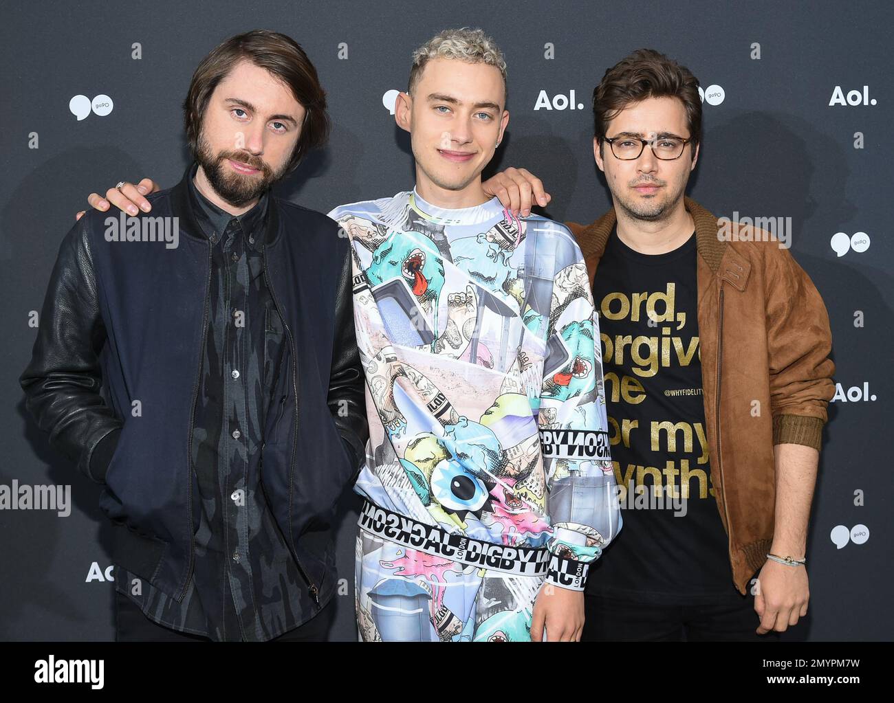 The band "Years & Years," from left, Mikey Goldsworthy, Olly Alexander ...