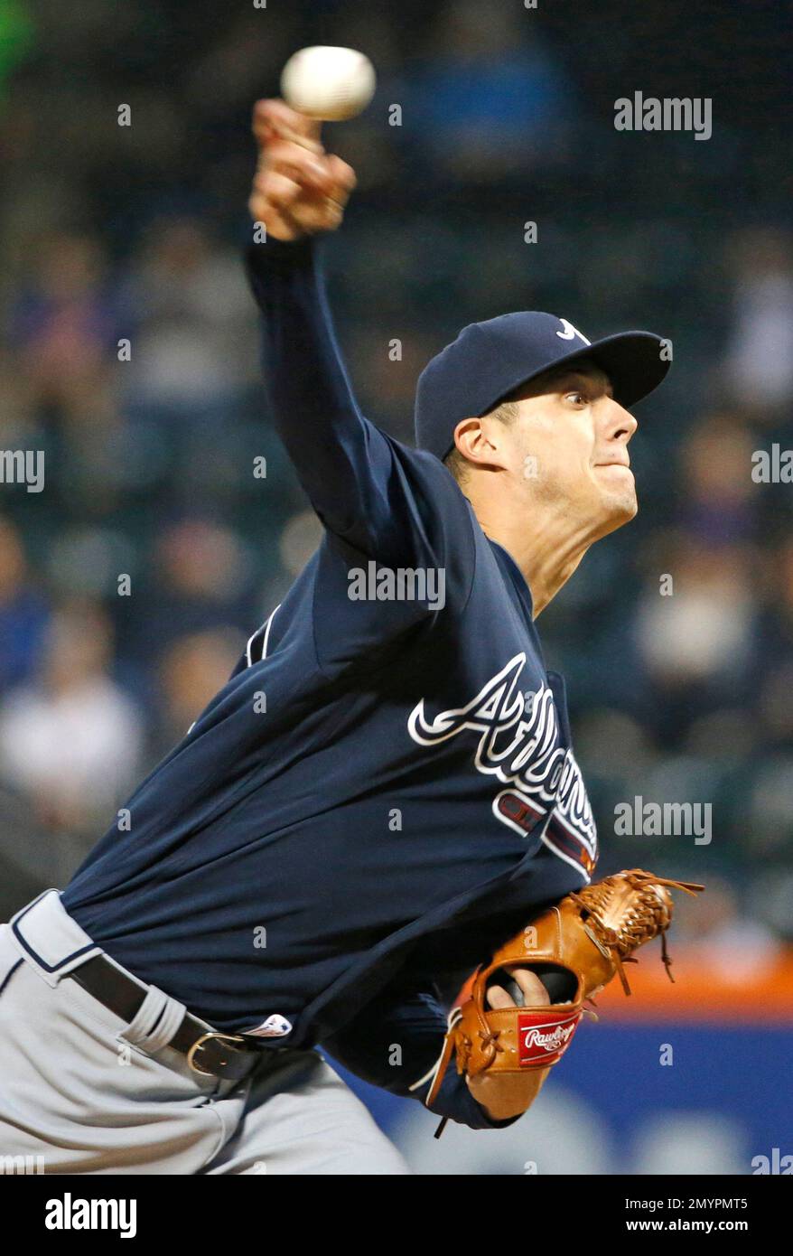 Atlanta Braves starting pitcher Matt Wisler (37) delivers during the ...