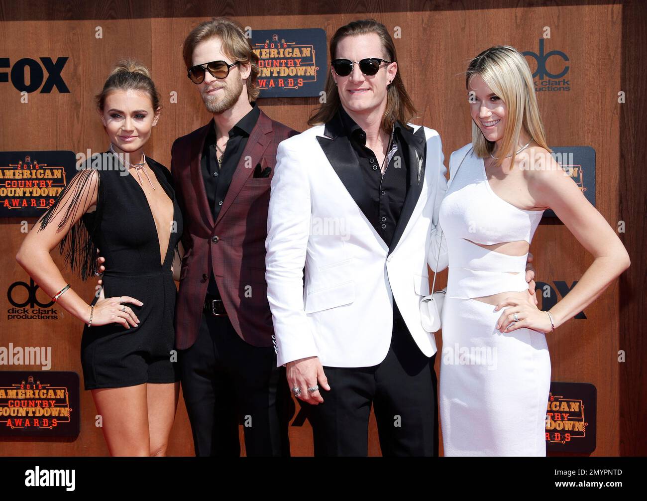 Brittney Marie Cole, from left, Brian Kelley, Tyler Hubbard, Hayley ...