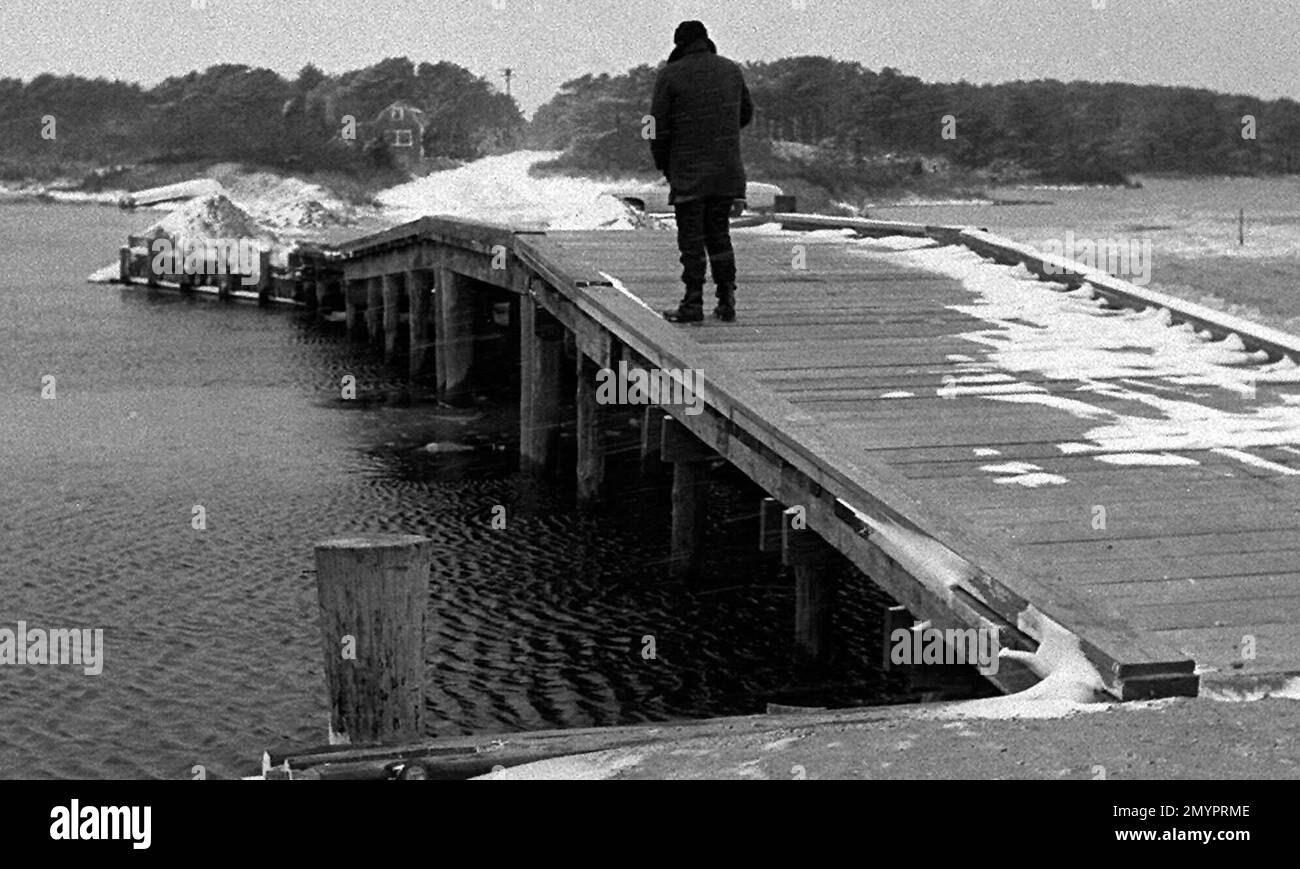 FILE-- This Jan. 7, 1970 file photo shows a photographer standing on ...