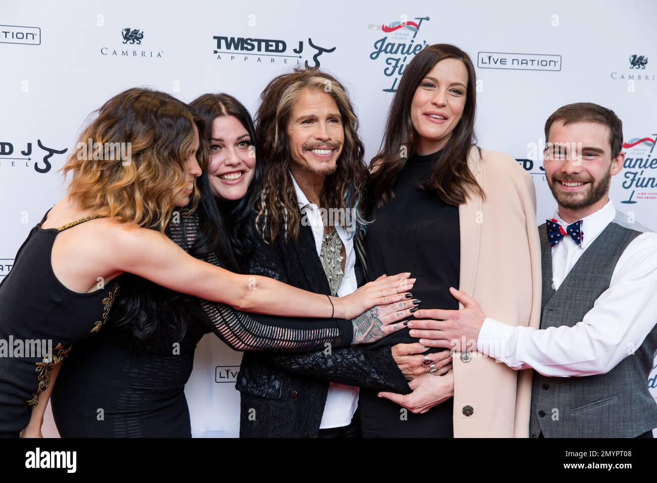 Chelsea Tyler, left, Mia Tyler, Steven Tyler, Liv Tyler and Taj ...