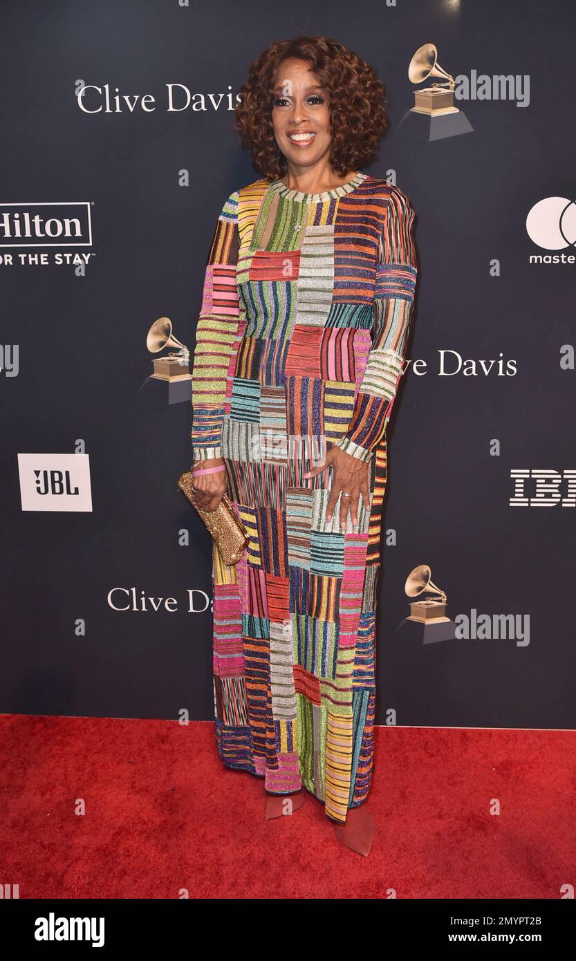 Gayle King arrives at the Pre-Grammy Gala on Saturday, Feb. 4, 2023, at ...