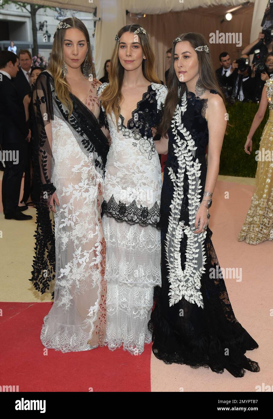 Este Haim, from left, Danielle Haim and Alana Haim arrive at The ...