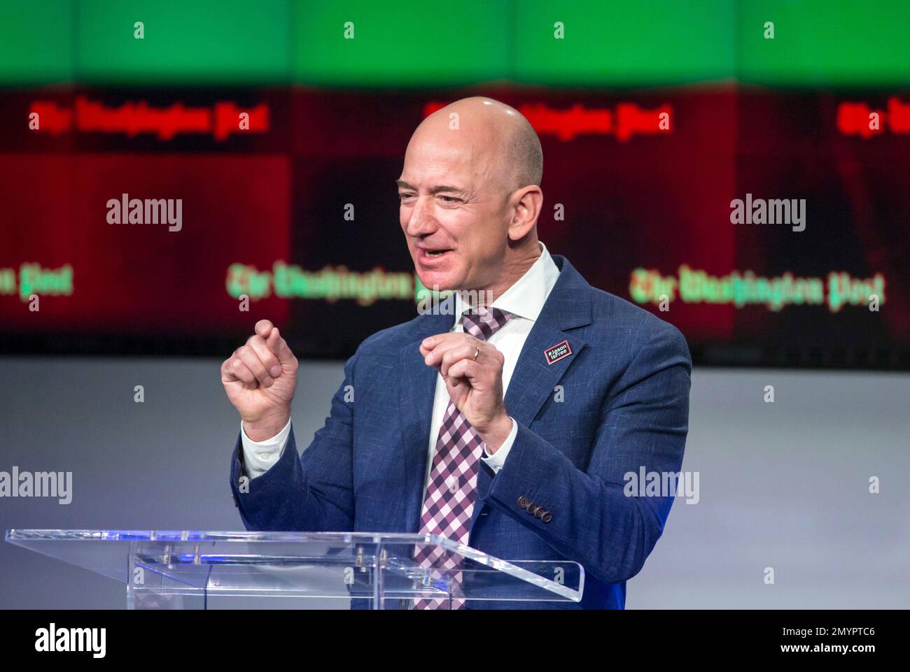 FILE - In this Jan. 28, 2016, file photo, billionaire Amazon founder ...