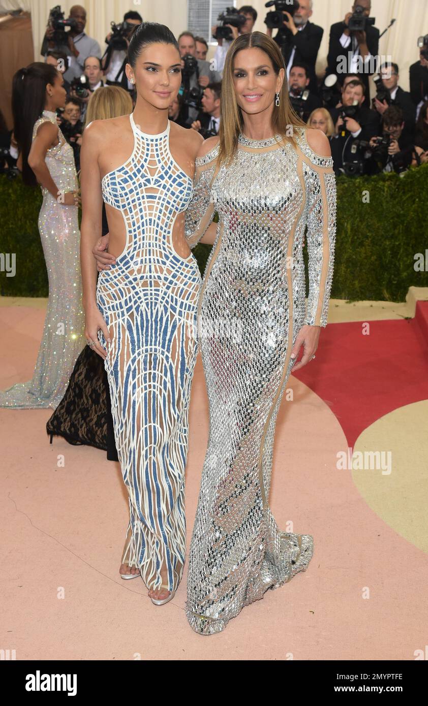 Kendall Jenner, left, and Cindy Crawford arrive at The Metropolitan ...
