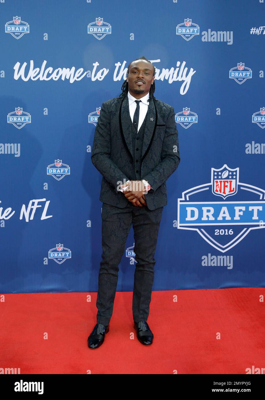 Former Walter Payton Men of the Year Brandon Carr poses for photos upon ...