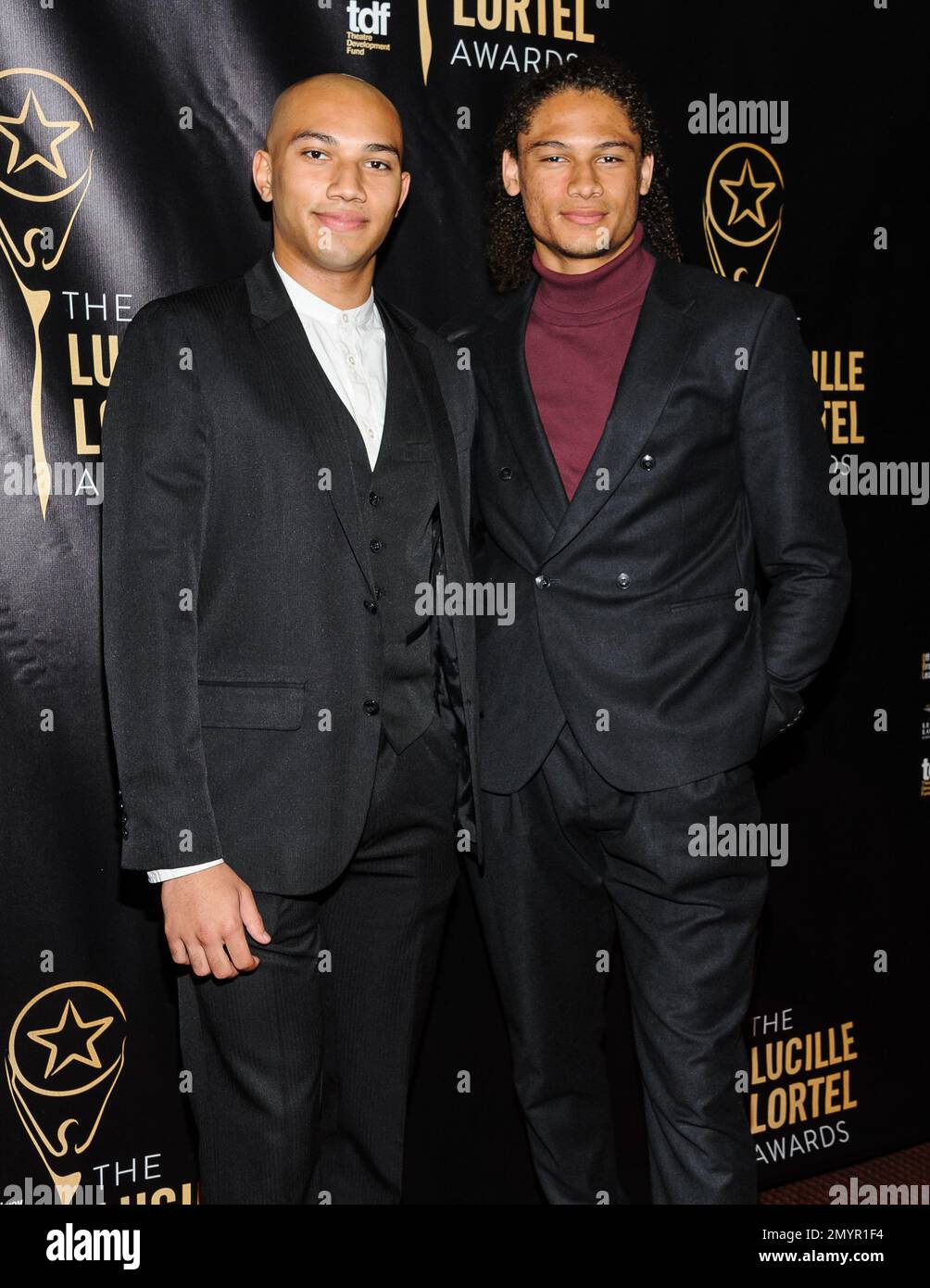 John Manzari and Leo Manzari attends The 2016 Lucille Lortel Awards for ...