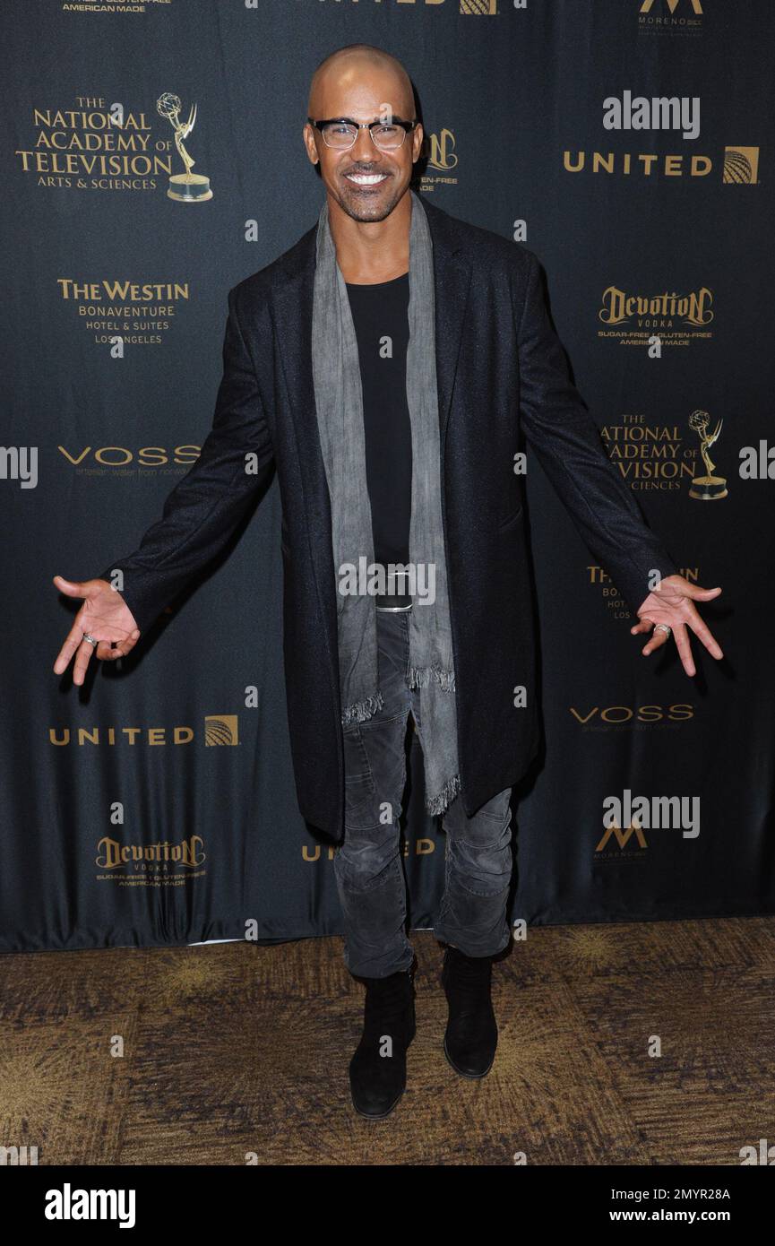 Shemar Moore poses in the pressroom at the 43rd annual Daytime Emmy ...