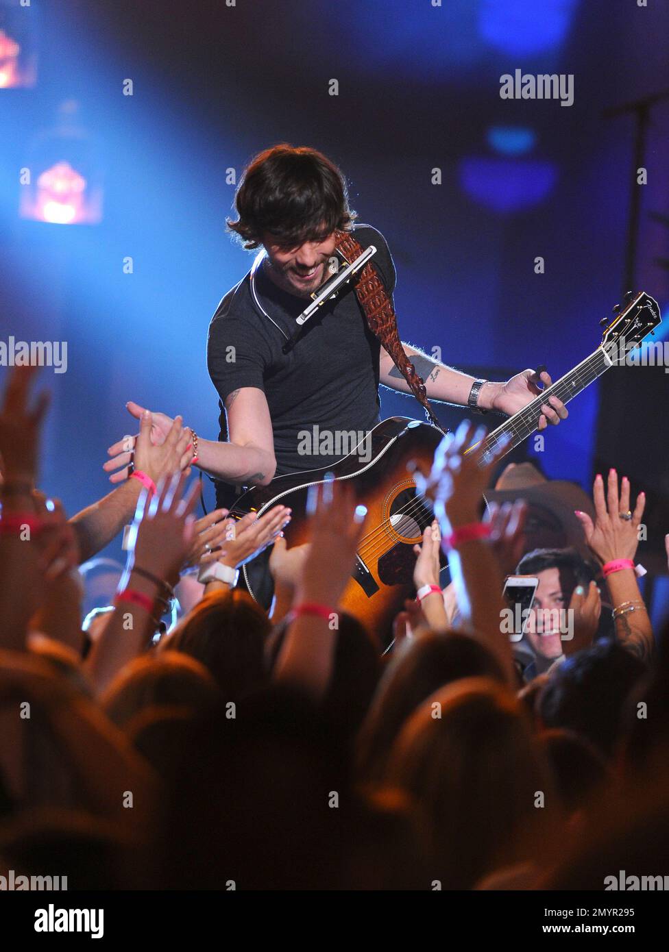 Chris Janson performs during the American Country Countdown Awards at ...