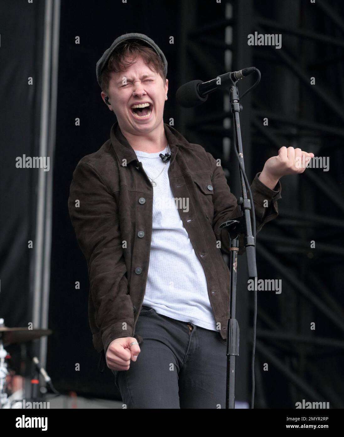 Conor Mason of the band Nothing But Thieves performs in concert during ...