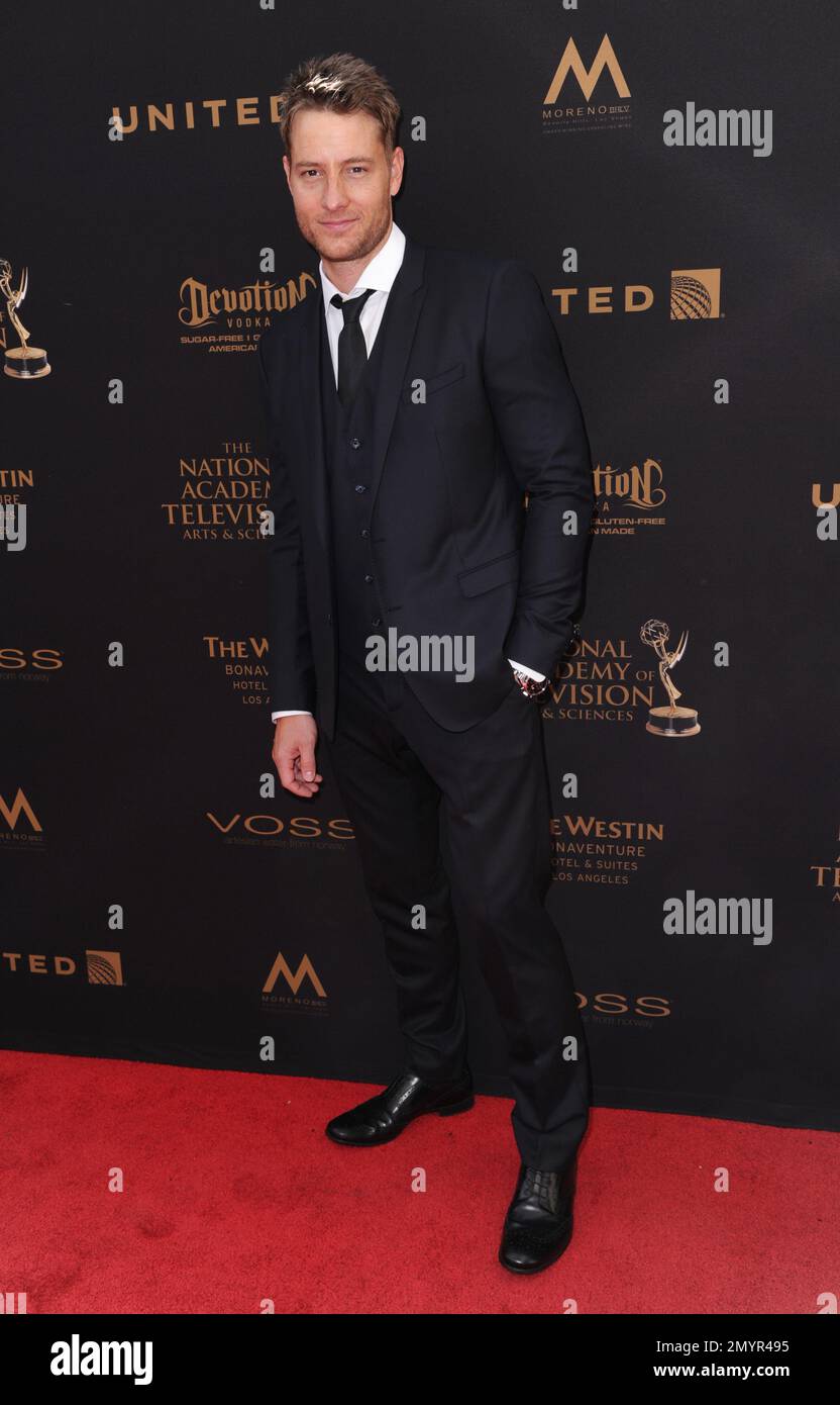 Justin Hartley arrives at the 43rd annual Daytime Emmy Awards at the ...