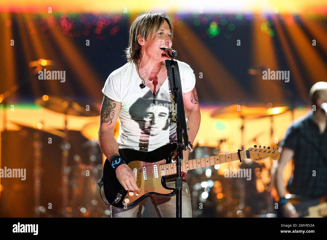 Keith Urban performs during the 2016 iHeartRadio Country Festival held ...
