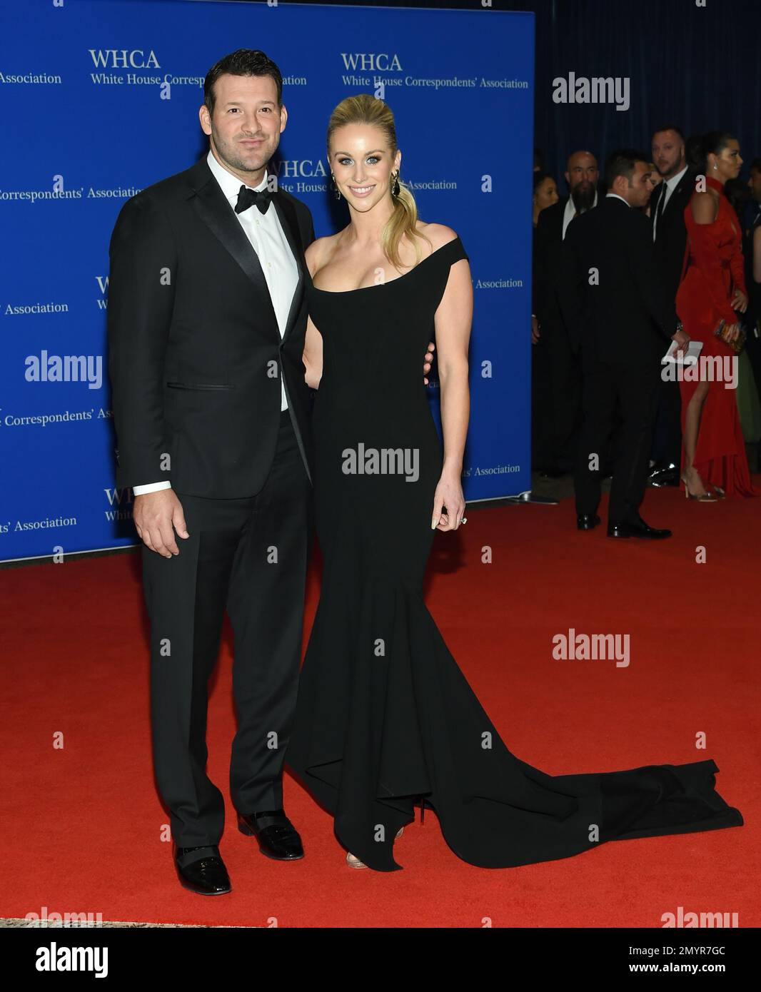 Tony Romo and wife Candice Crawford attend the White House ...