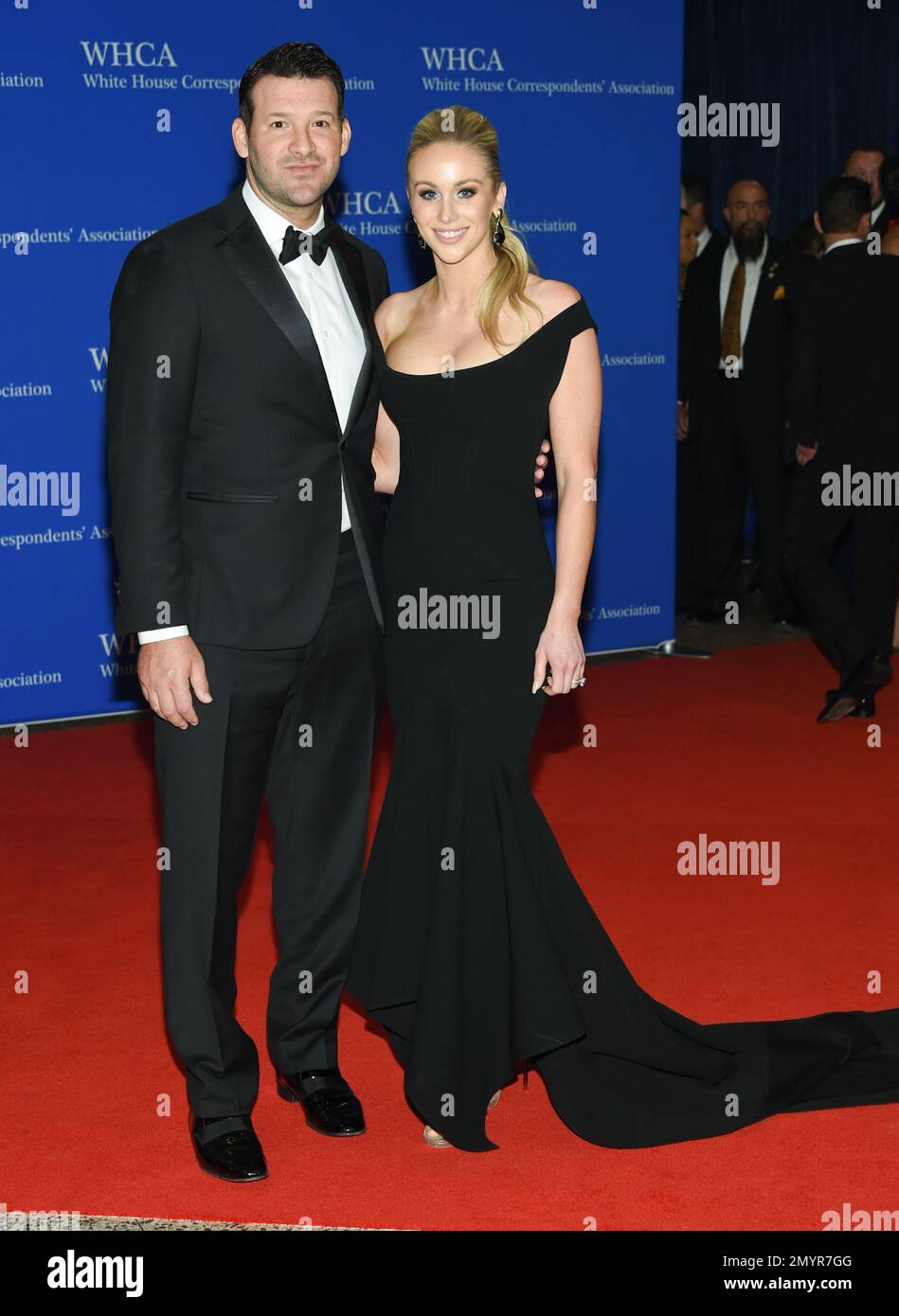 Tony Romo and wife Candice Crawford attend the White House ...