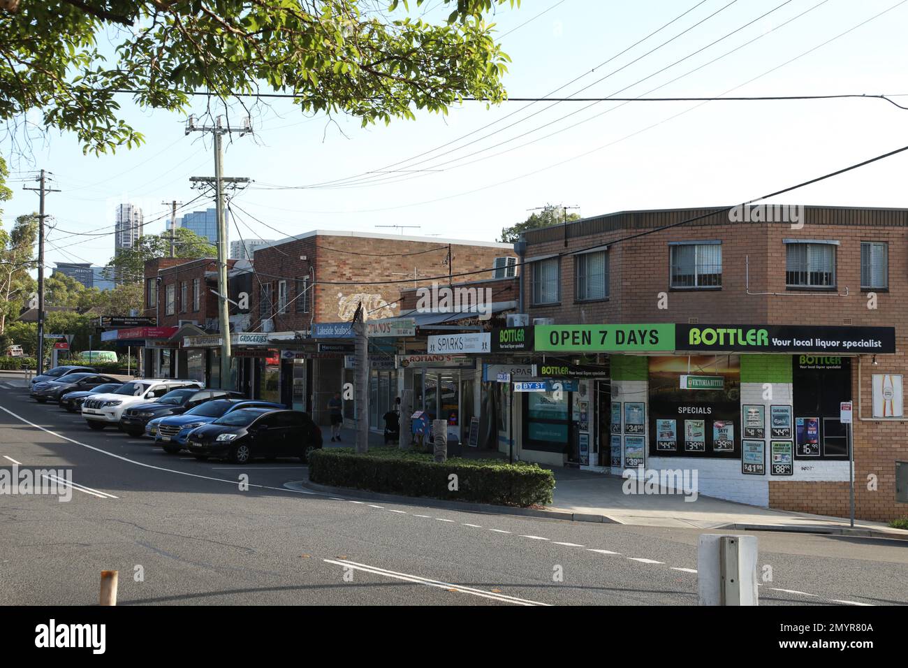 Shops on Iron Street, North Parramatta Stock Photo - Alamy